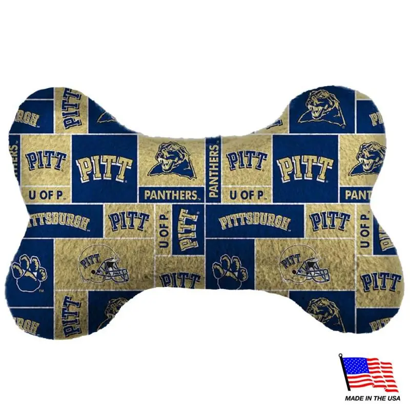 All Star Dogs Pittsburgh Panthers Plush Bone Toy - Small | jBUYj.com